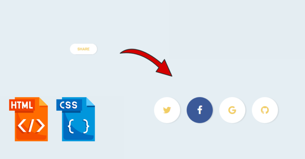 How To Create Share Button Using Html And Css In 3 Steps