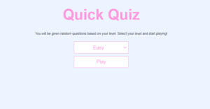 Quiz App Using HTML, CSS, and Javascript