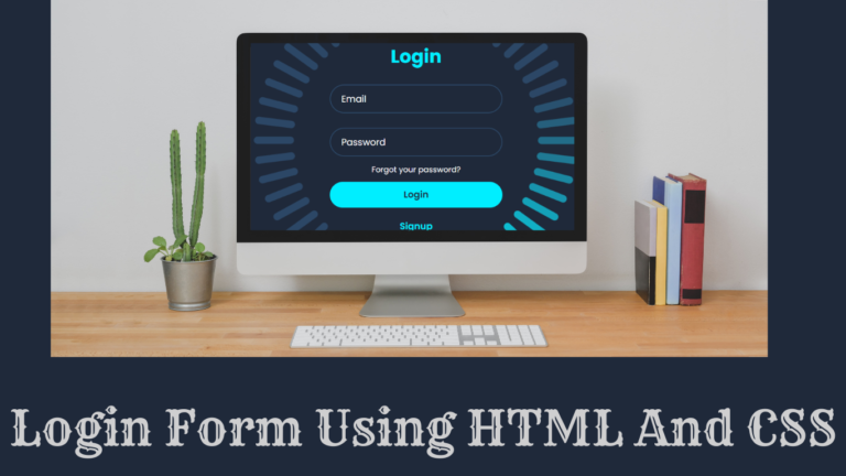 Login Page in HTML with CSS Code