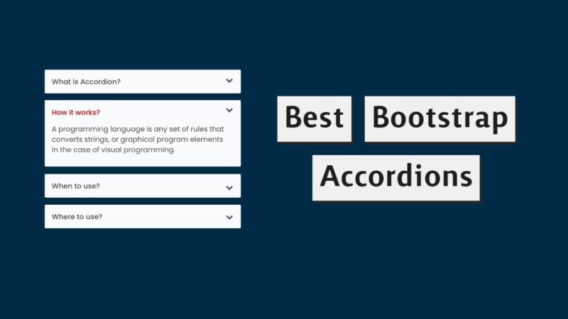 23+ Bootstrap Accordions