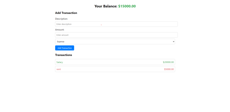 Finance Tracker using HTML, CSS, JavaScript-FoolishDeveloper