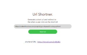 URL Shortener Using HTML, CSS and JavaScript - FoolishDev