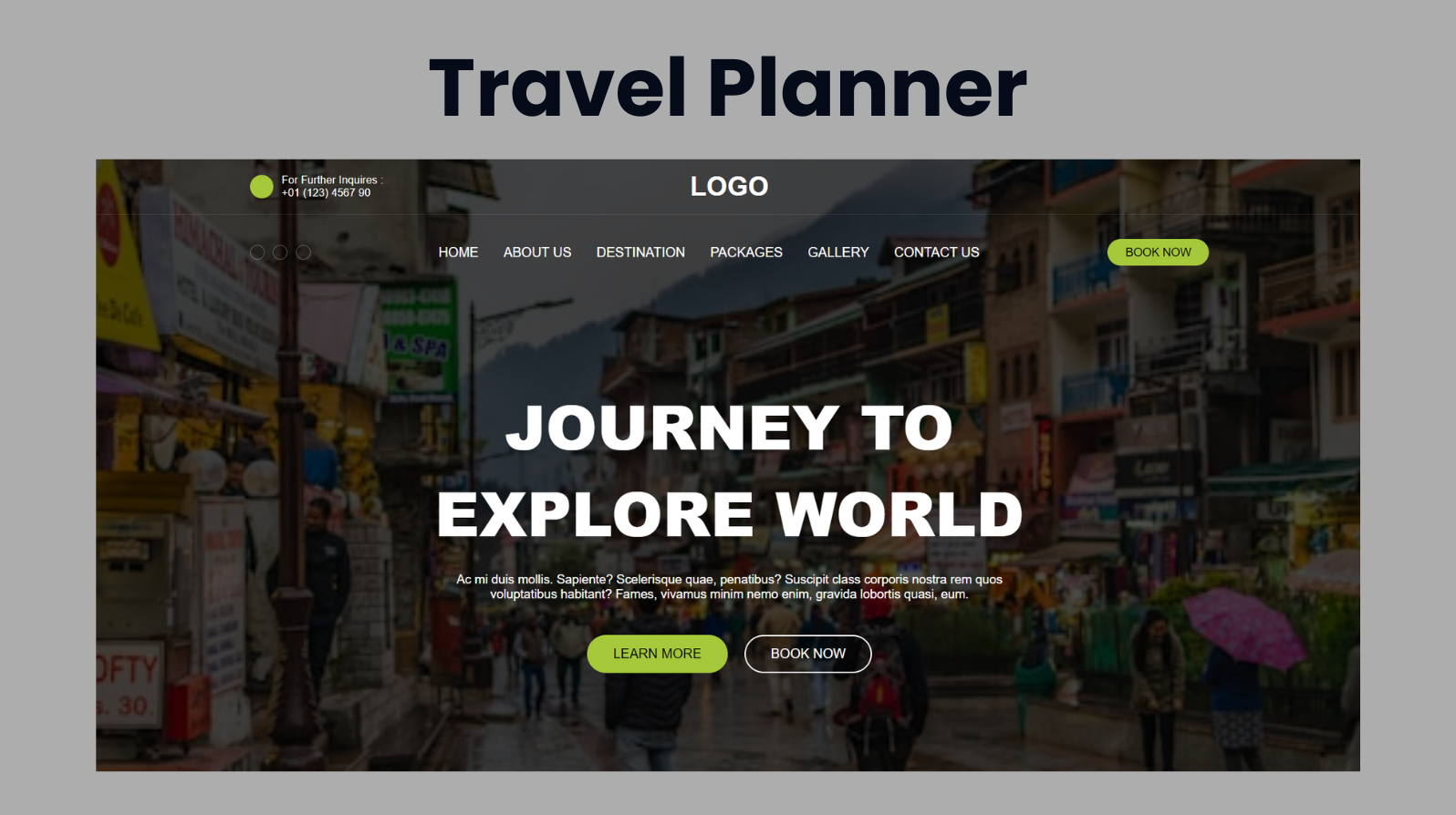 Travel Planner Website Using Html Css And Javascript 0494